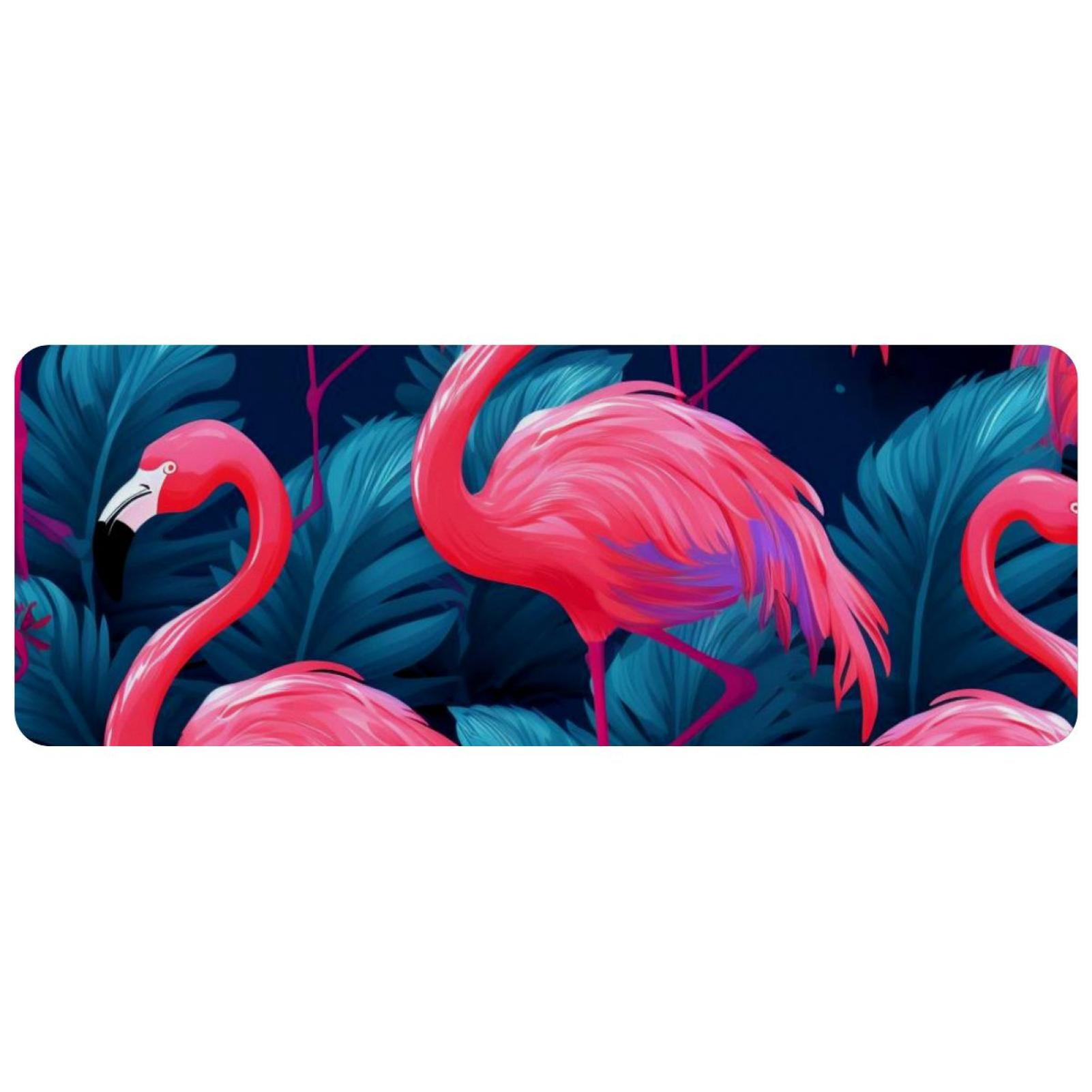 Flamingo Rainforest Computer Mouse Pad,Rubber Mouse Mat for Gaming ...
