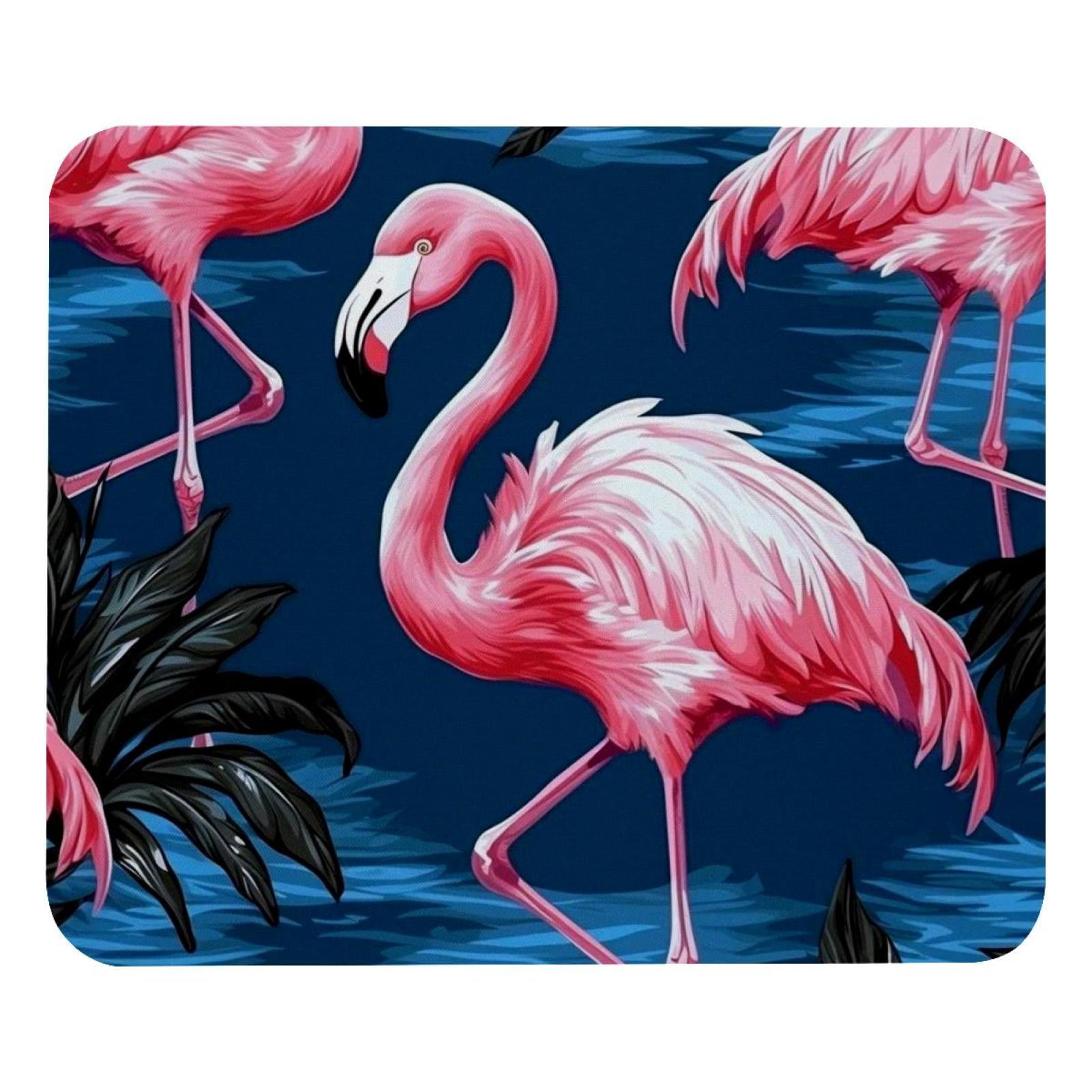 Flamingo Rainforest Mouse Pad, Personality Design Rubber Base for ...