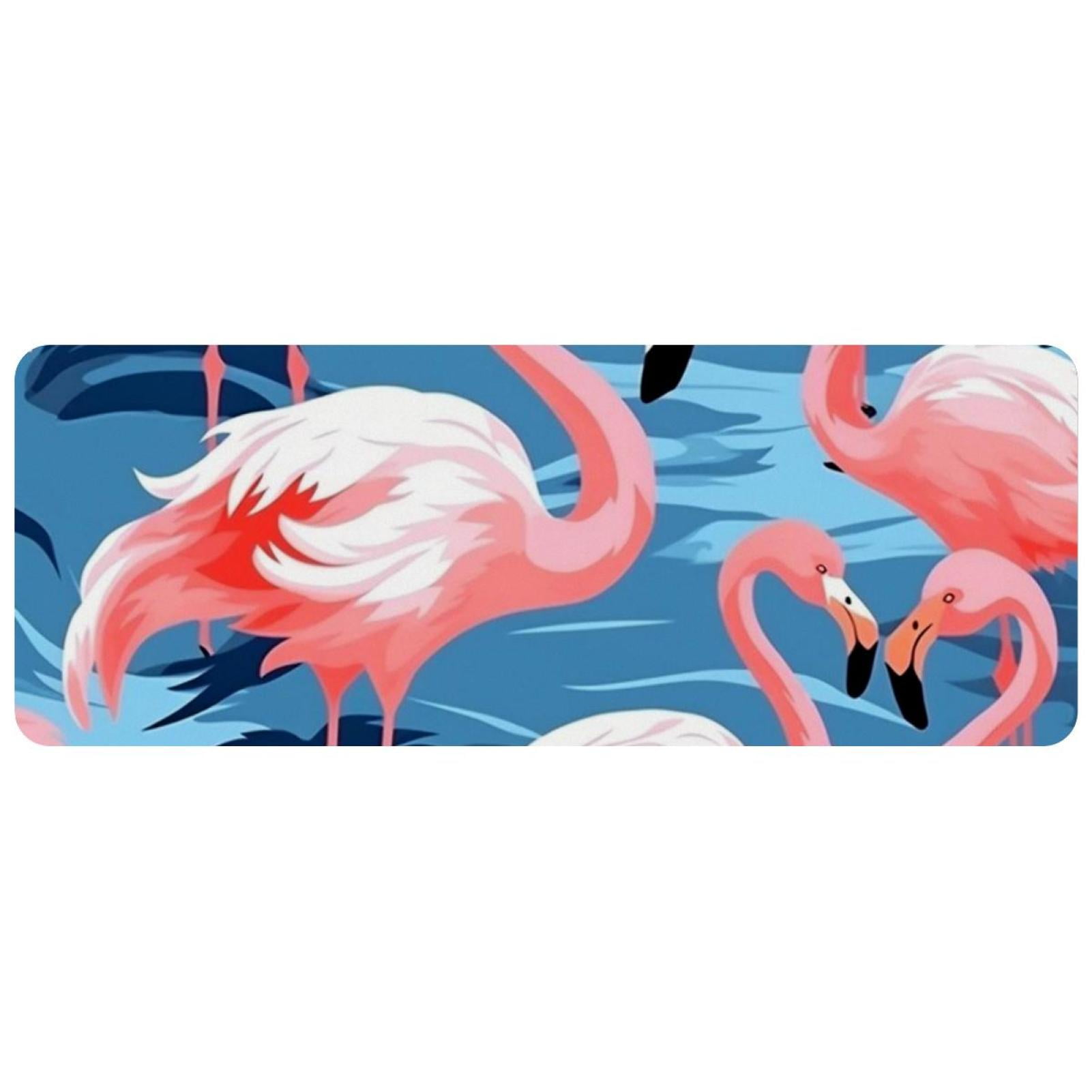 Flamingo Rainforest Mouse Pad, Rubber Base Computer Mouse Pads for ...