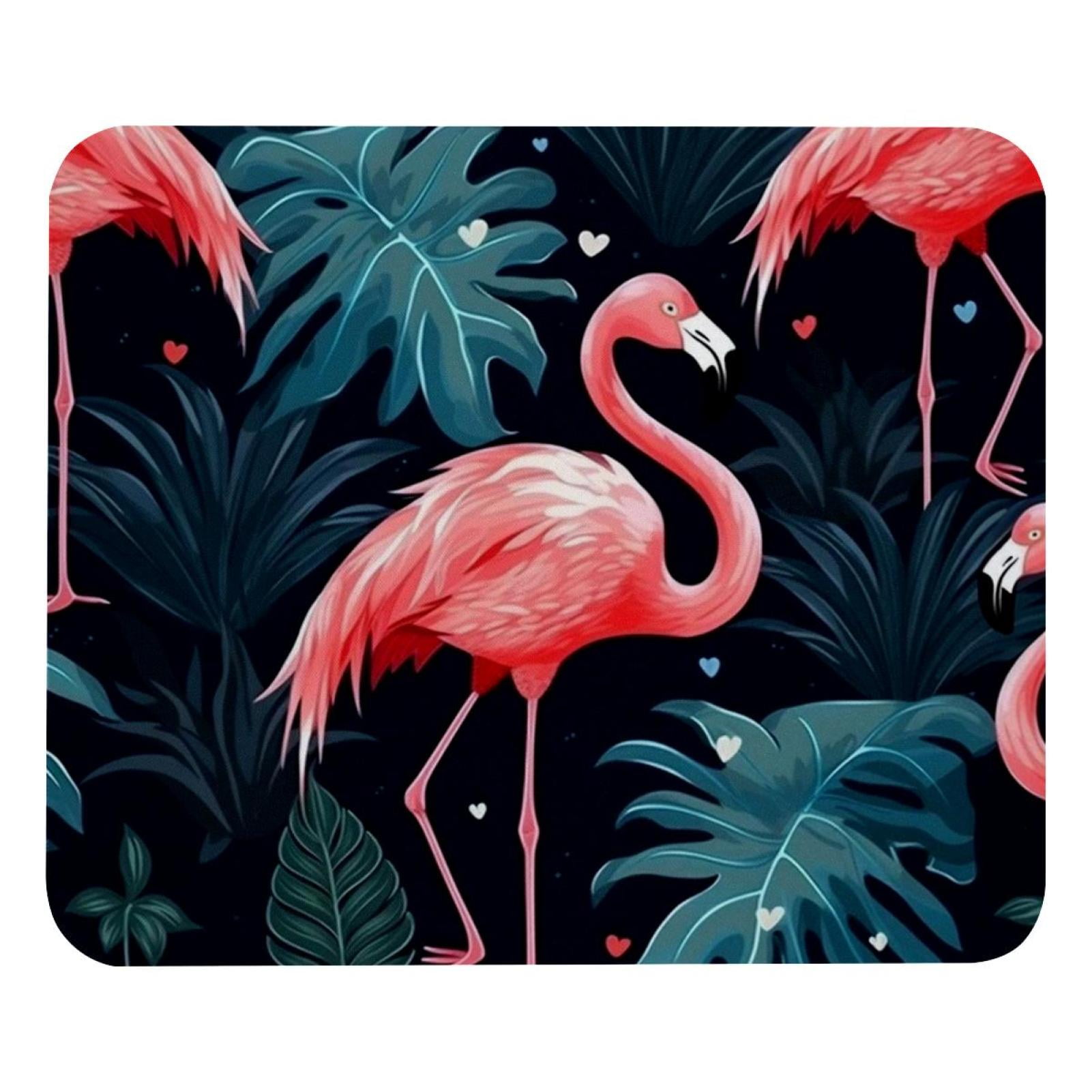 Flamingo Rainforest Mouse Pad for Laptop Wireless Mouse Home Office ...