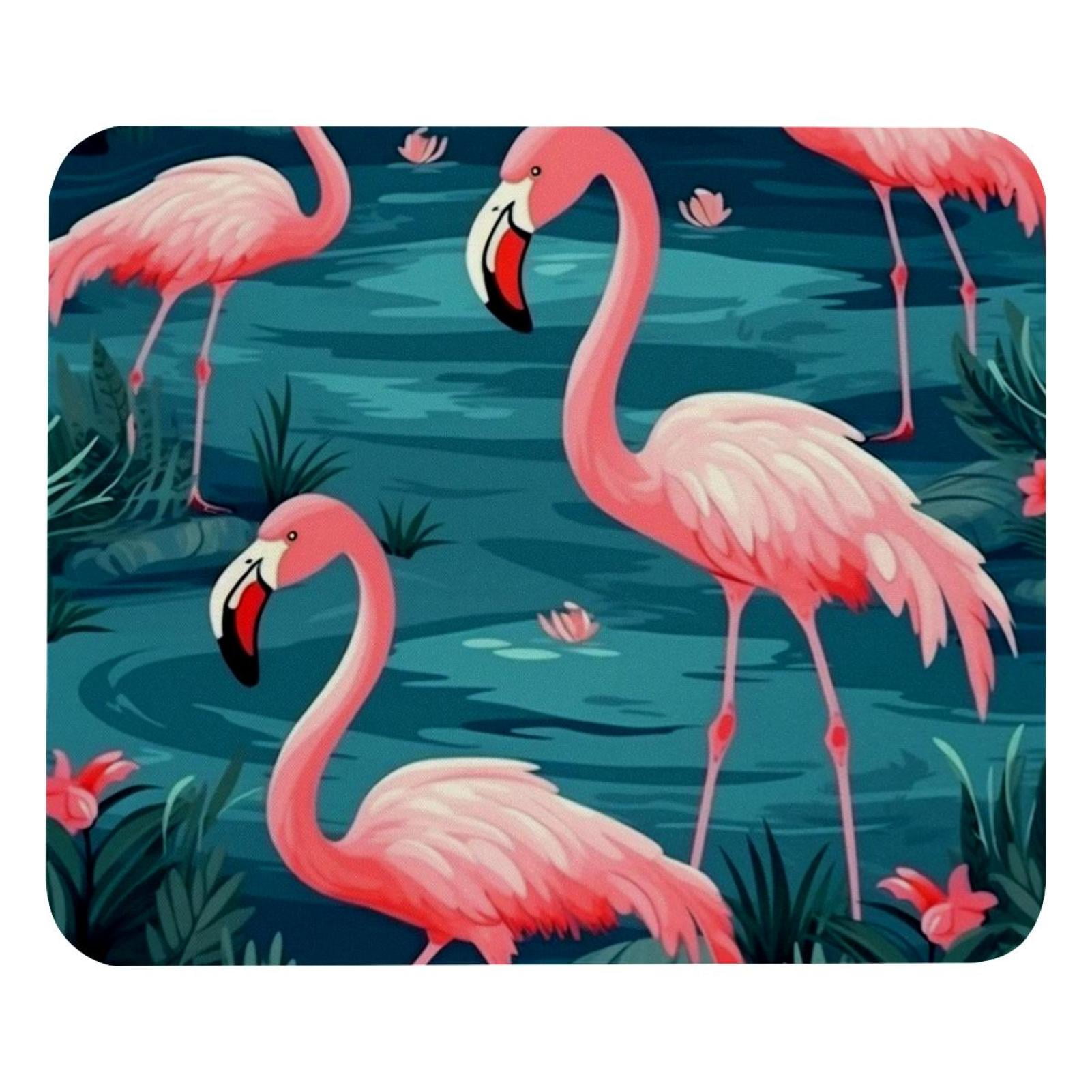 Flamingo Rainforest Mouse Pad for Laptop Wireless Mouse Home Office ...