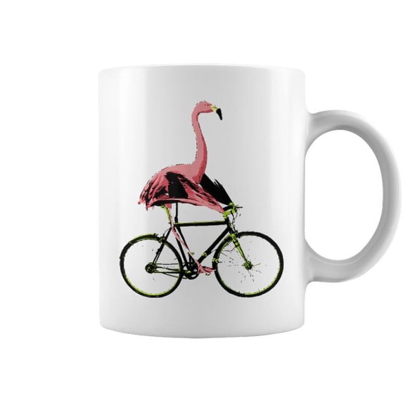Flamingo Riding Bicycle V2 Coffee Mug - Walmart.com