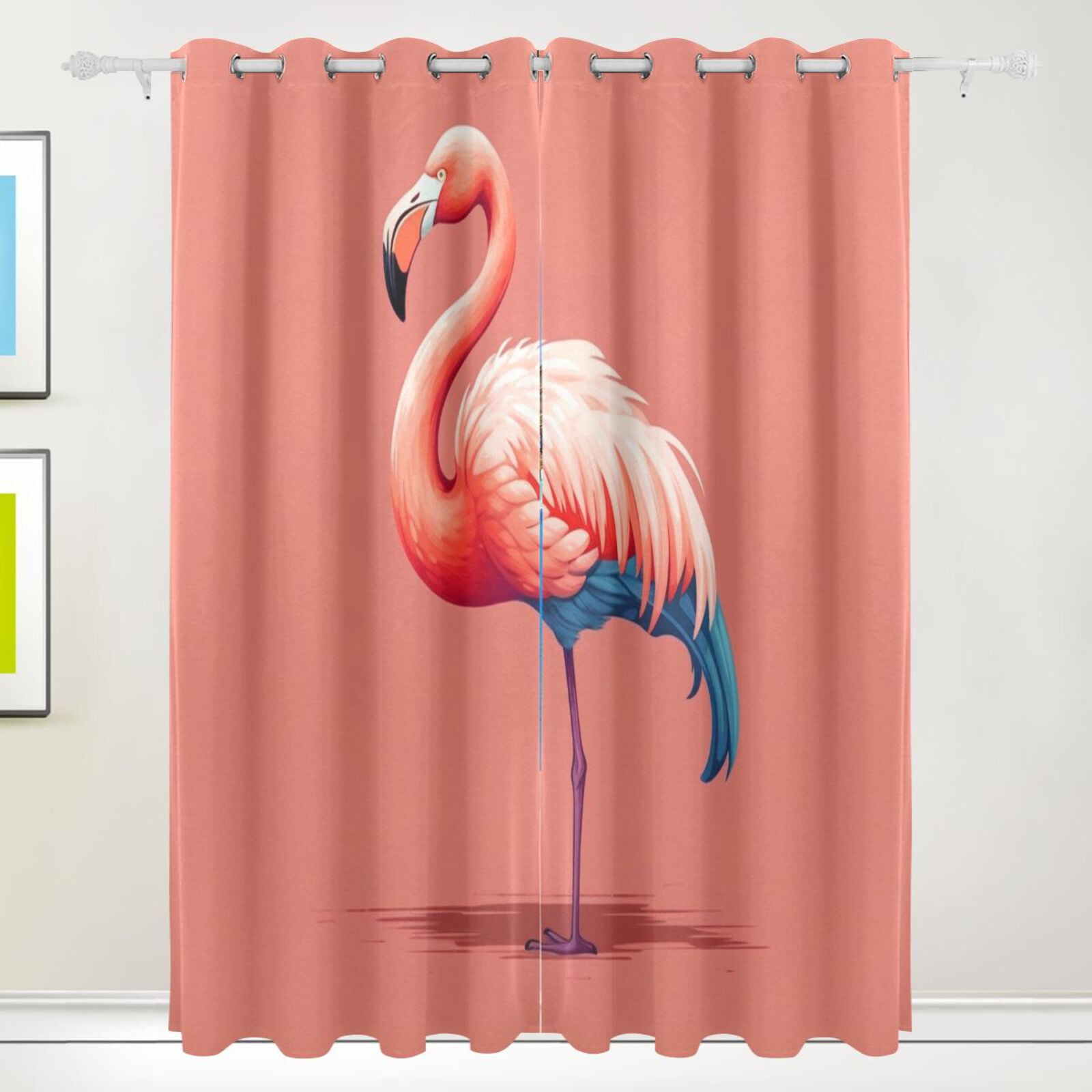 Flamingo Room Blackout Cutrains Original Design Summer Thermal ...