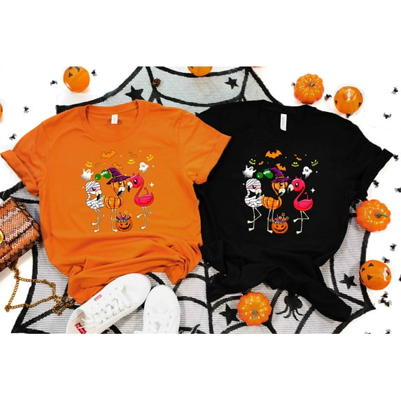Flamingo Shirt Flamingo Halloween Shirt Spooky Shirt Happy Halloween ...
