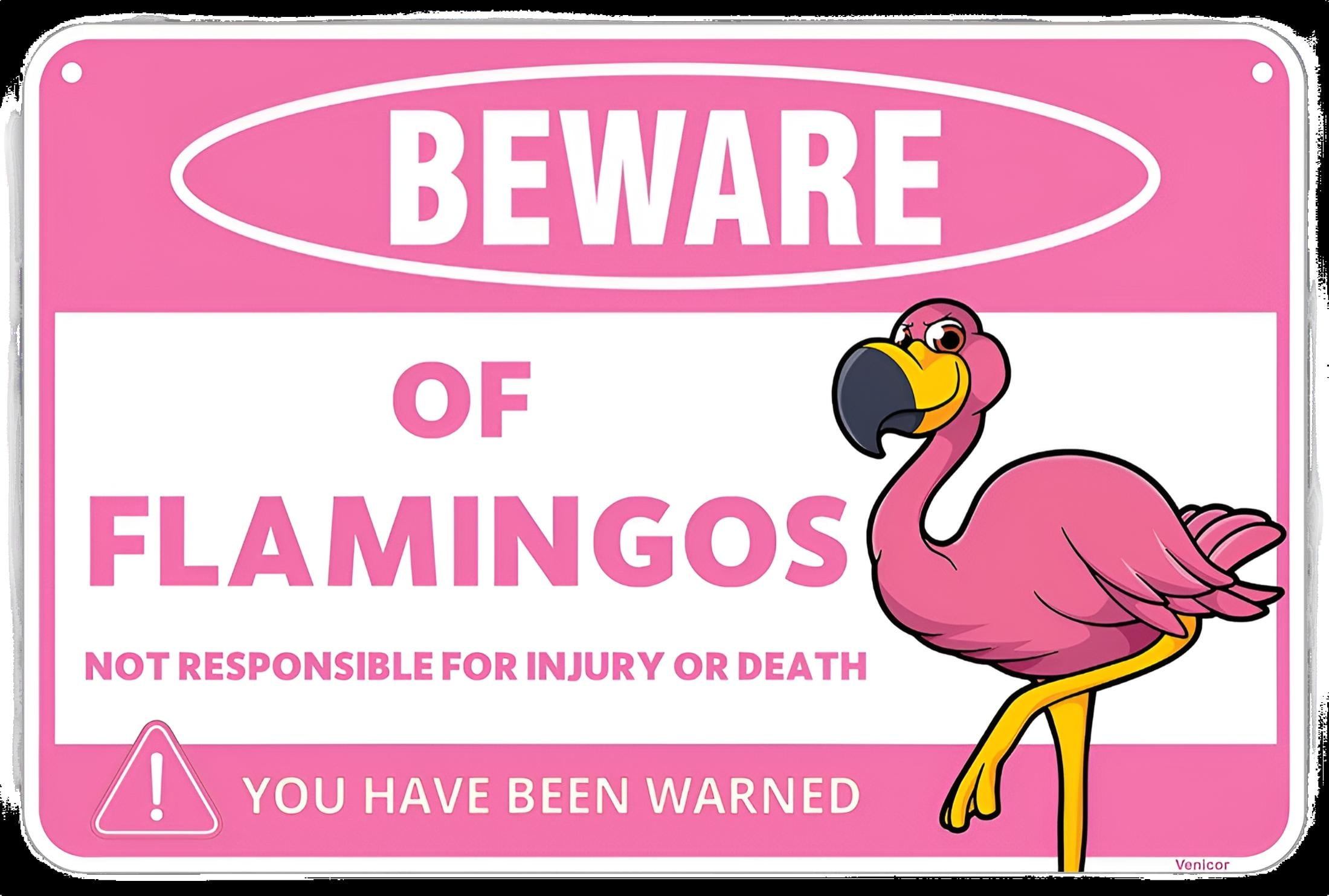 Metal Flamingo Garden Sign - 8x12 Inches, Aluminum Lawn Ornaments ...