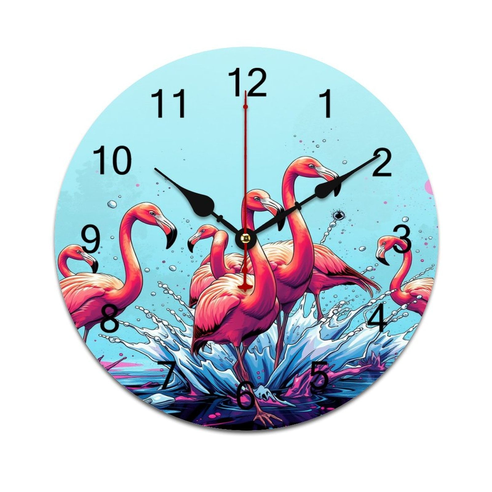 Flamingo Silent Wall Clock Movement Battery Clock Mechanism Wall Clock ...