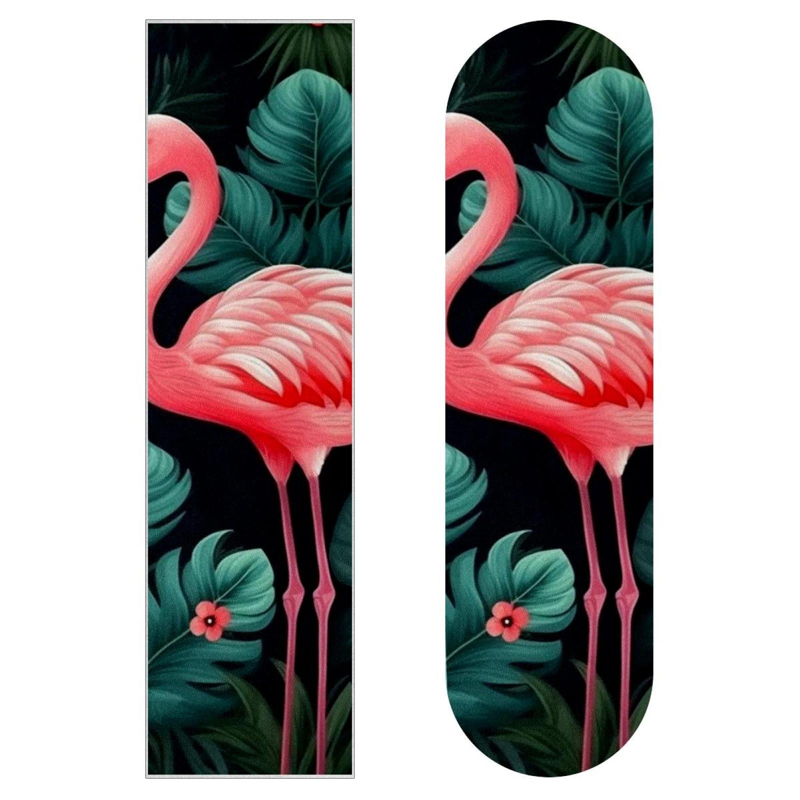 Flamingo Skateboard Grip Tape Pack of Two - Premium Emery Surface with ...