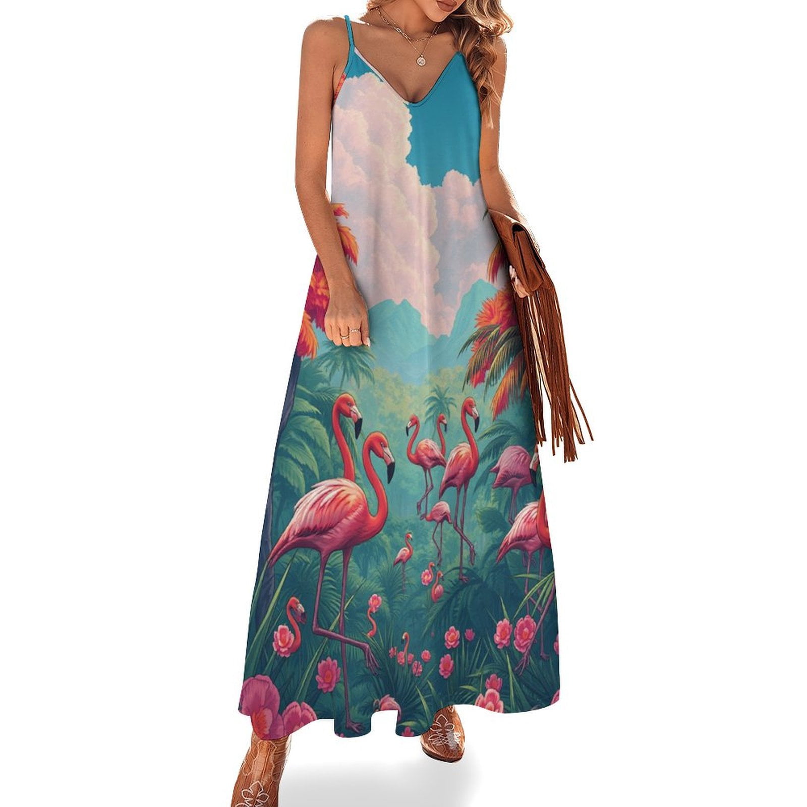 Flamingo Sleeveless Dress Dresses for Women 2025 Luxury Designer Party ...