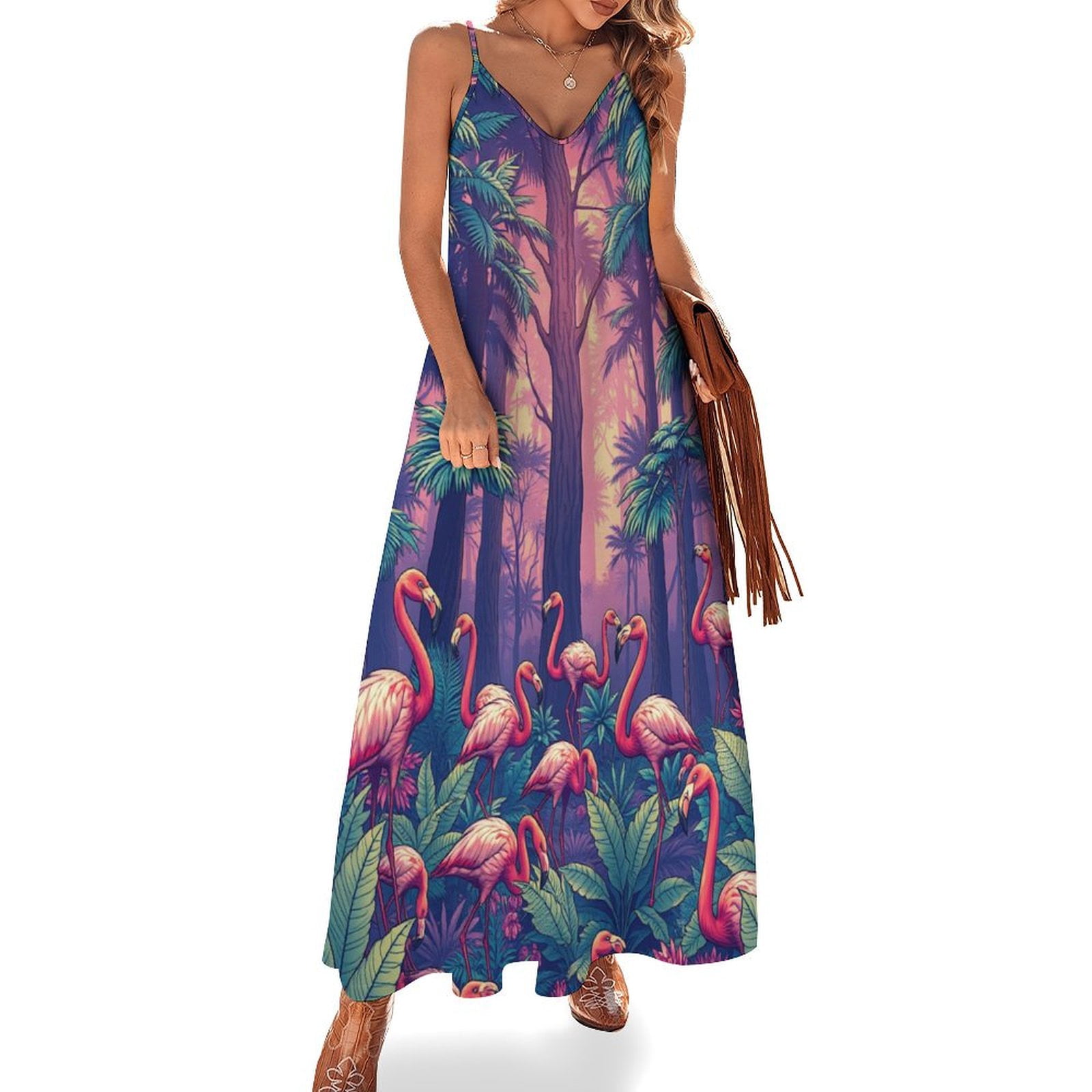 Flamingo Sleeveless Dress Dresses for Women 2025 Luxury Designer Party ...