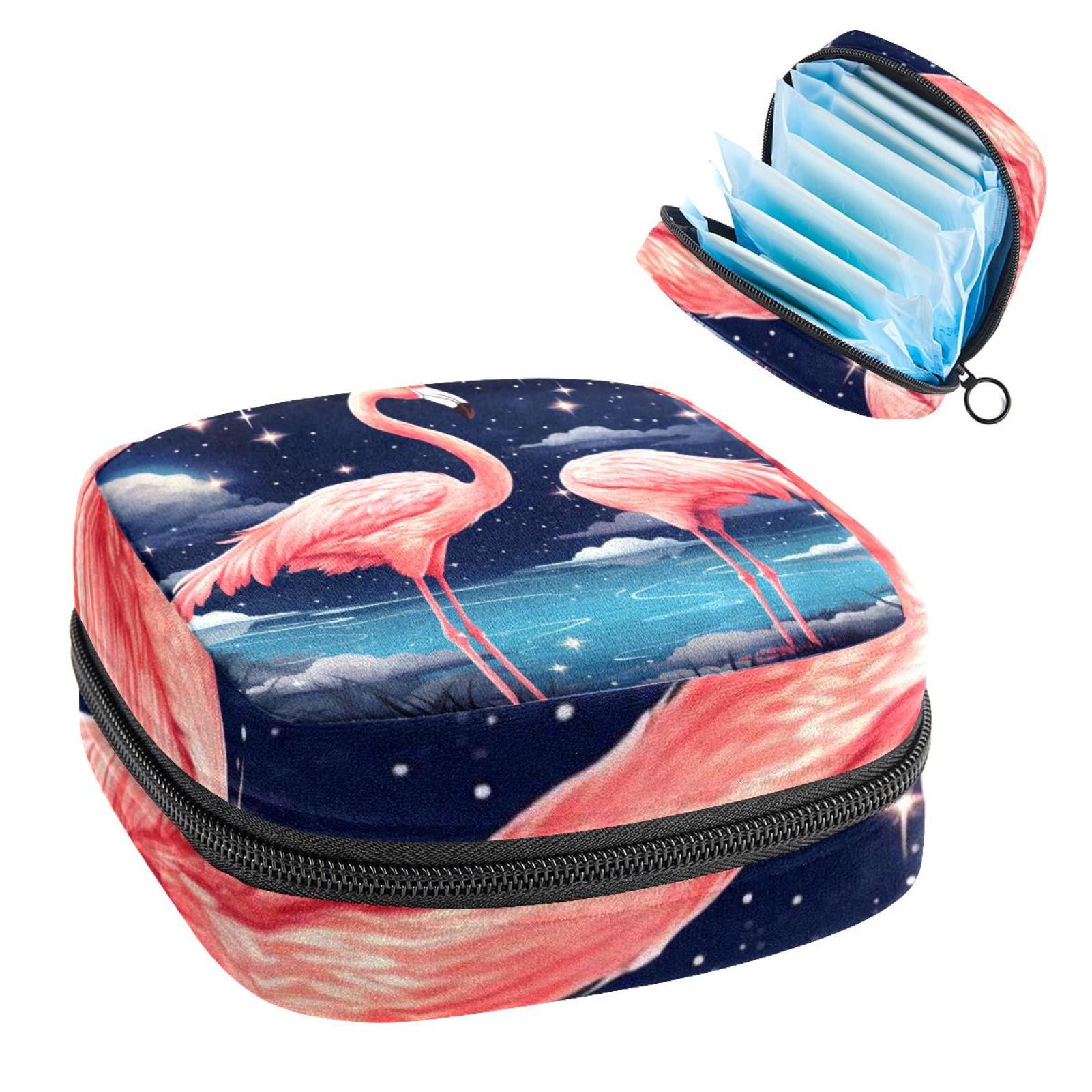 Flamingo Small Bag Period Pouch Small Wire Pouch Zipper Pencil Case ...