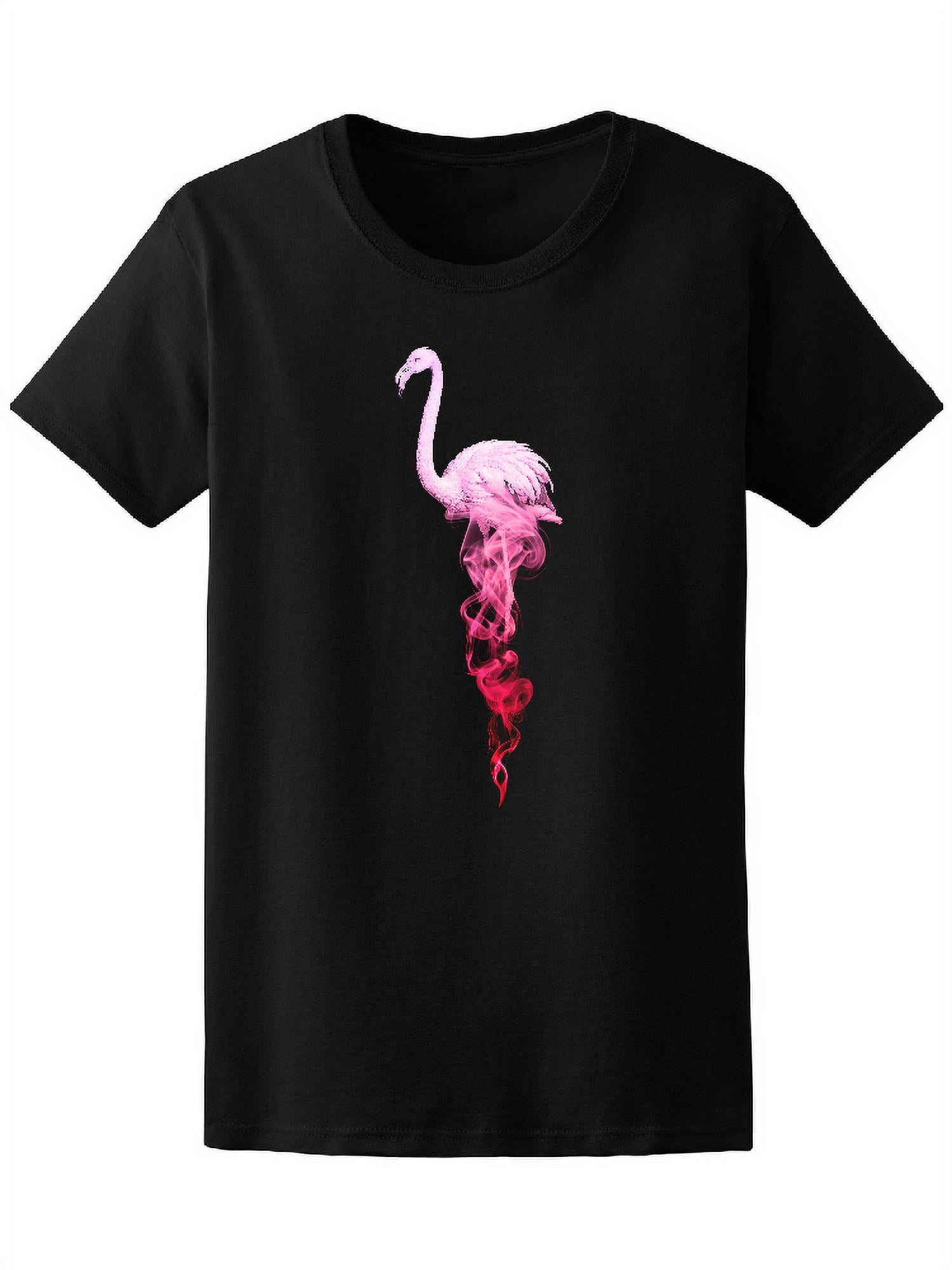 Flamingo & Smoke Art T-Shirt Men -Image by Shutterstock, Male x-Large ...