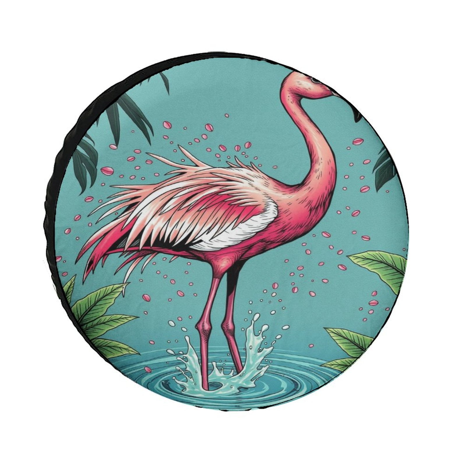 Flamingo Spare Tire Cover Universal Wheel Tire Protectors for SUV Truck ...