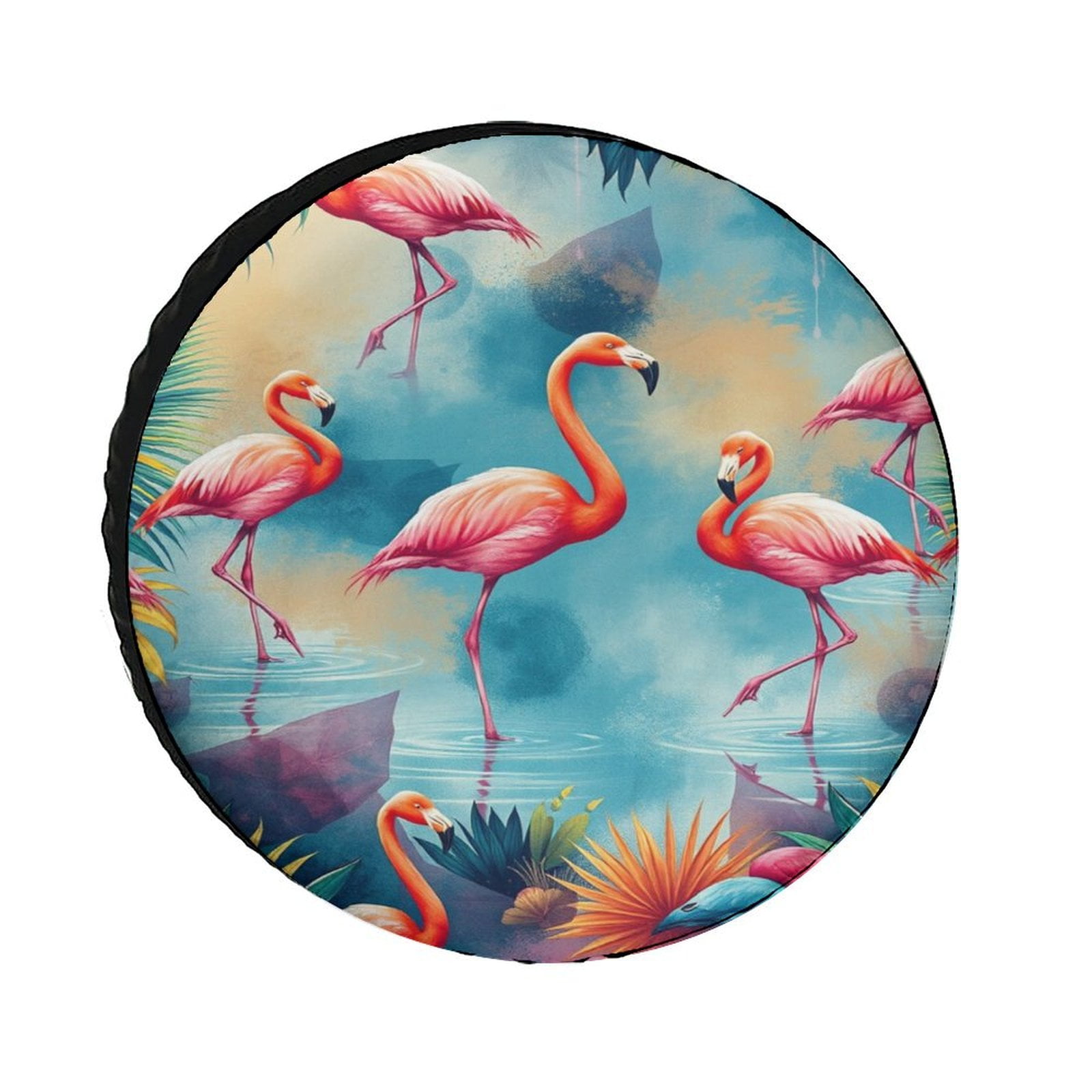 Flamingo Spare Tire Cover Weatherproof Wheel Camper Protectors ...