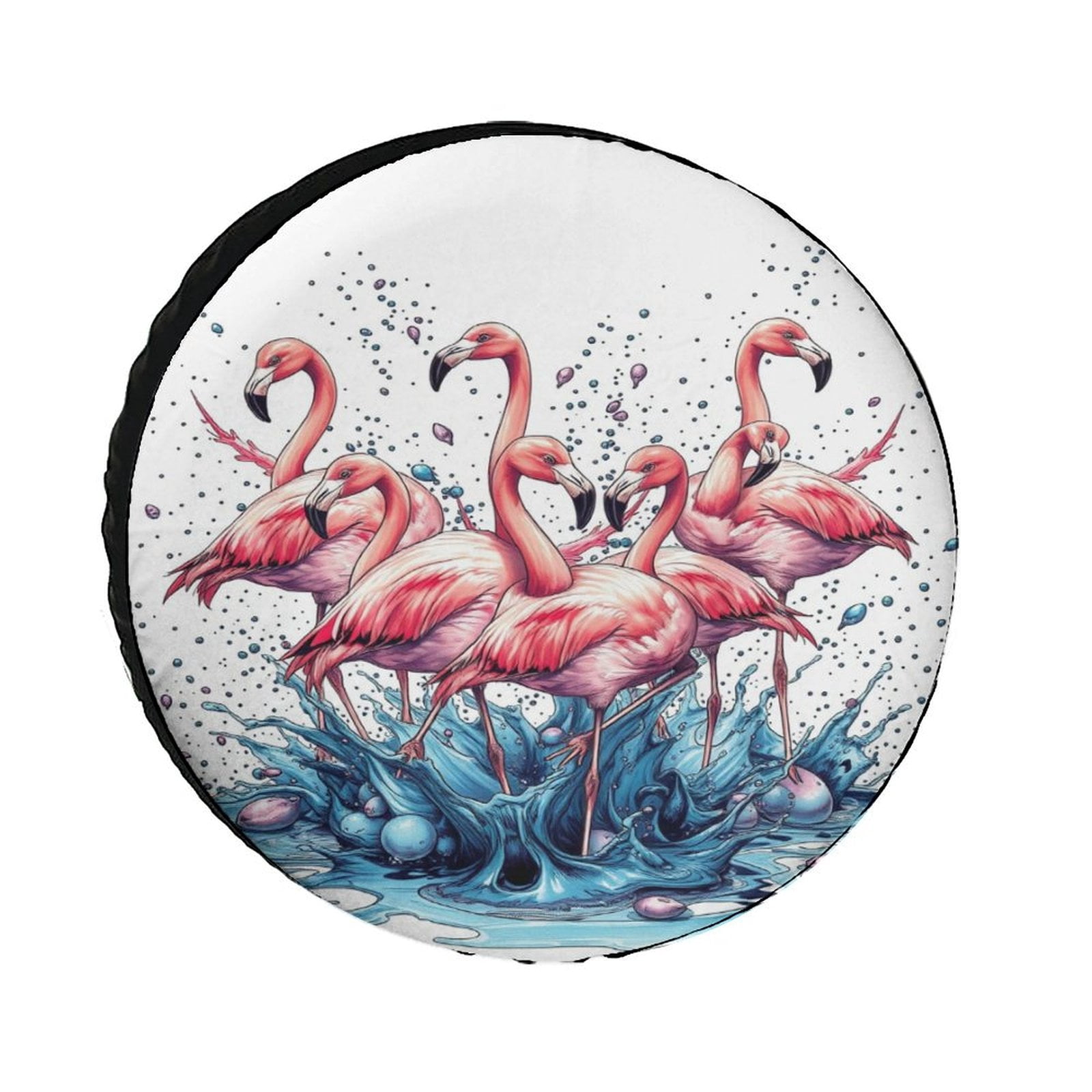 Flamingo Spare Tire Cover Weatherproof Wheel Camper Protectors ...