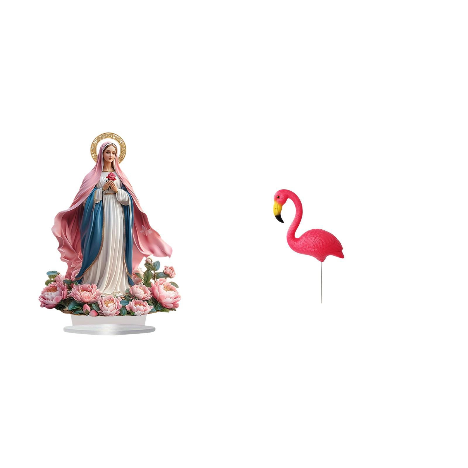 Flamingo Statue Figurine Sculpture Acrylic Table Ornament Stable Base ...