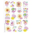 Flamingo Strawberry Lemonade Scented Stickers, Pack of 80 | Bundle of ...