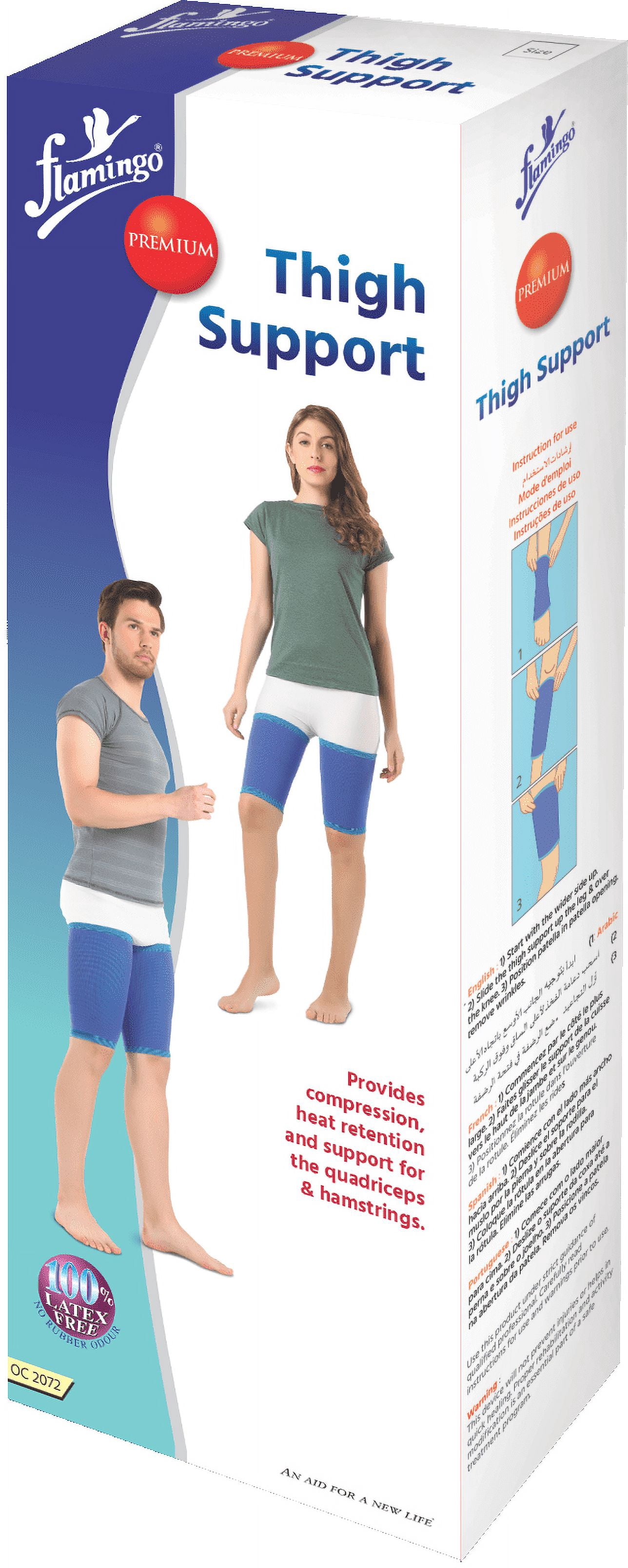 Flamingo Thigh Support Brace Leg Sleeves, Arthritis, Injury Blue-XXXL ...