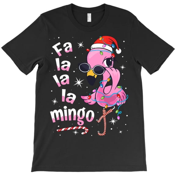 Flamingo Tropical Fa La La La Mingo Funny Flamingo For Christmas Lights ...