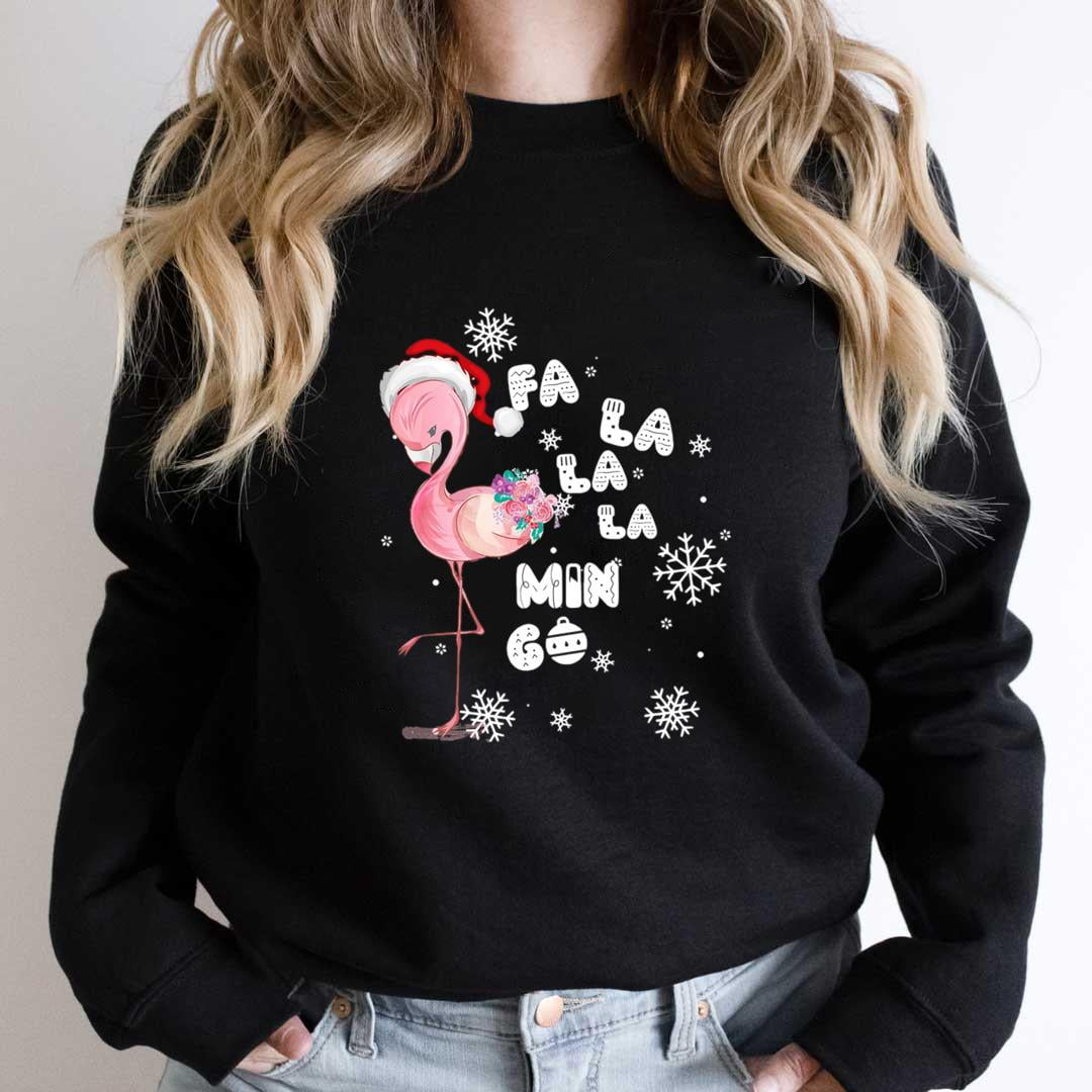 Flamingo Tropical Fa La La La Mingo Funny Flamingo For Christmas Xmas ...