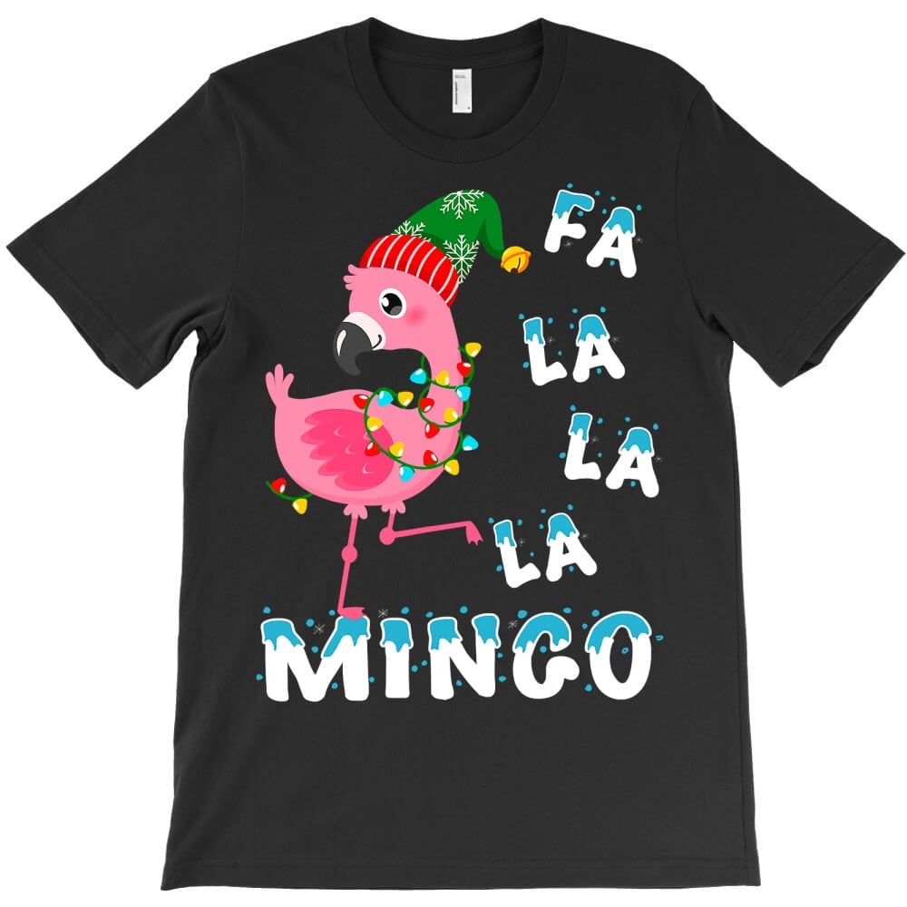 Flamingo Tropical Fa La La La Mingo Funny Flamingo For Christmas Xmas ...
