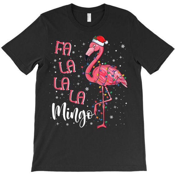 Flamingo Tropical Fa La La Mingo Funny Christmas Tree Lights Xmas ...