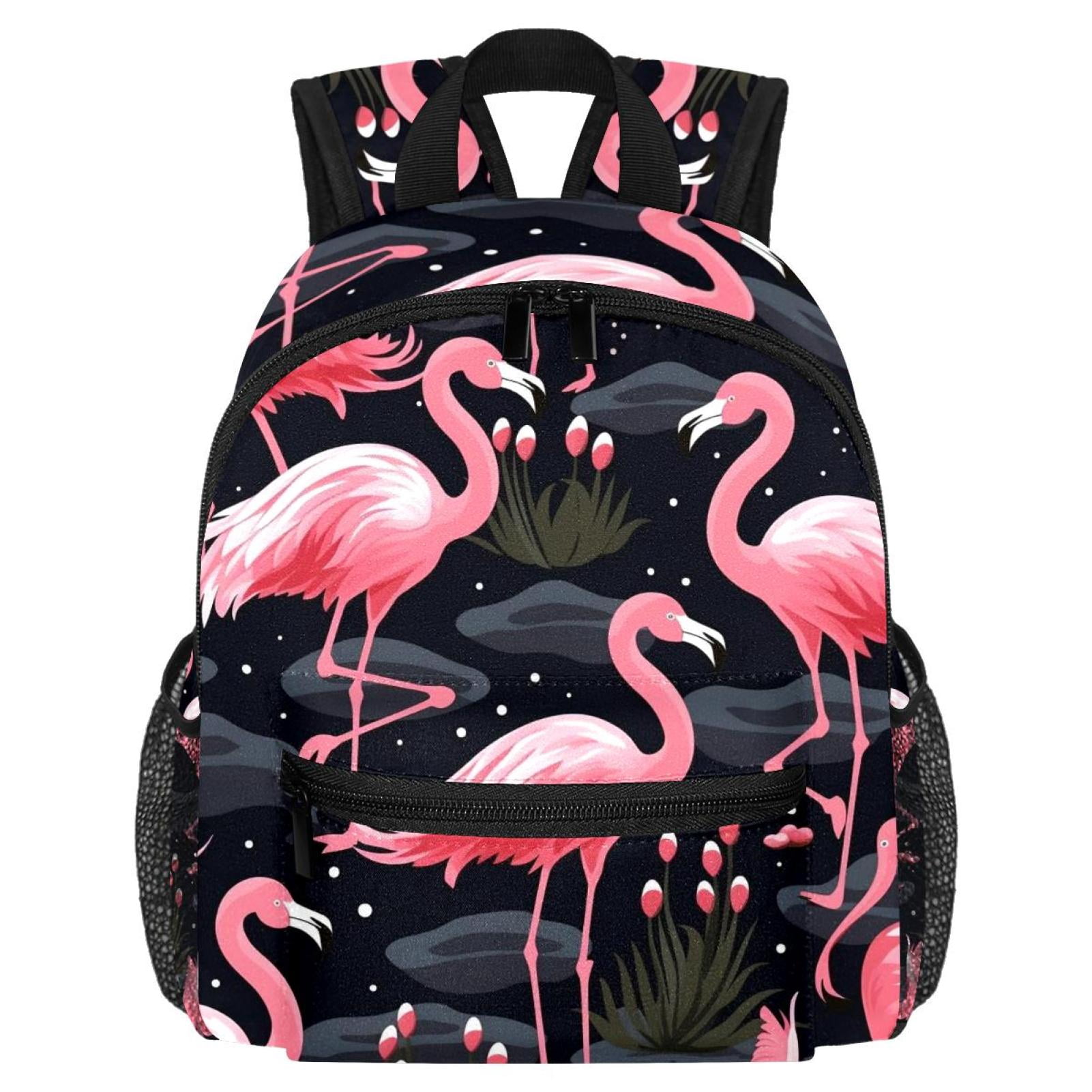 Flamingo Tropical Rainforest Cute Adjustable Shoulder Strap Backpack ...