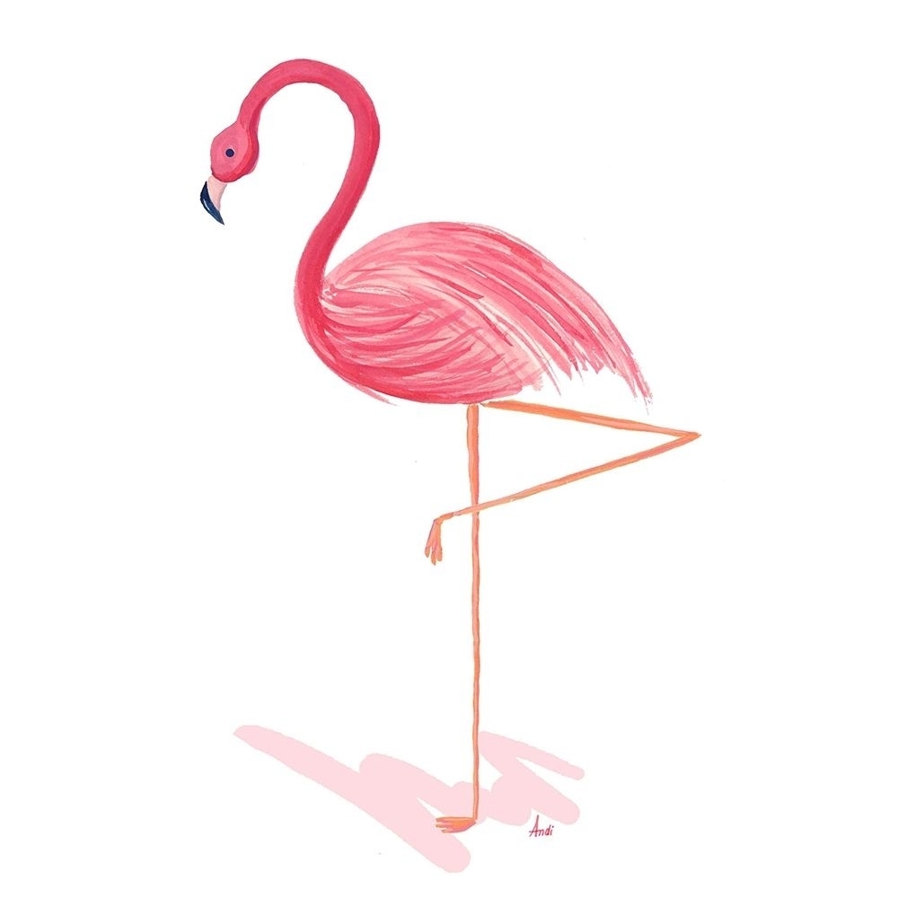 Flamingo Walk II Poster Print by Andi Metz - Walmart.com