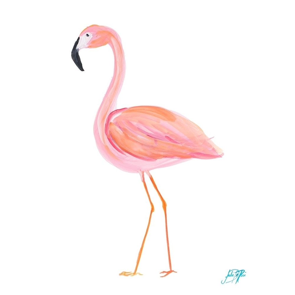 Flamingo Walk III Poster Print by Julie DeRice - Walmart.com