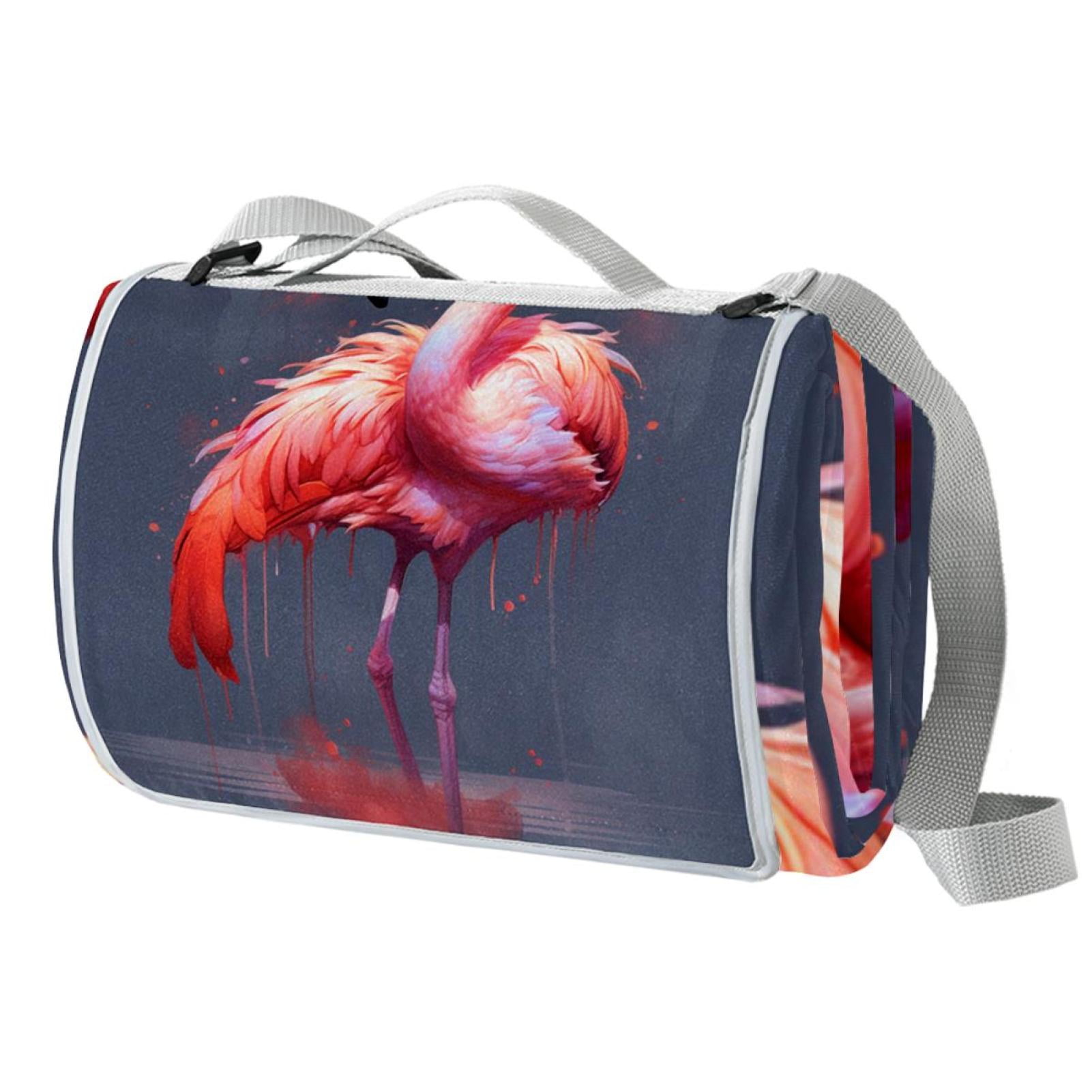Flamingo Waterproof Canvas Picnic Blanket Outdoor Mat for Beach ...