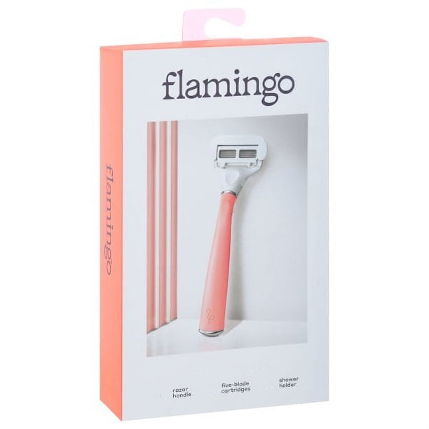 Flamingo Women's Razor Set Pomelo & Silver - Walmart Business Supplies