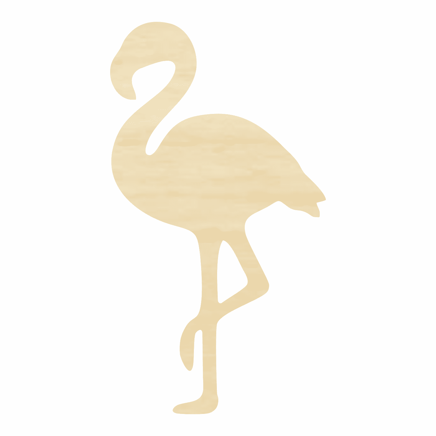 Flamingo Wood Cutout, Available in Multiple Sizes and Thicknesses ...