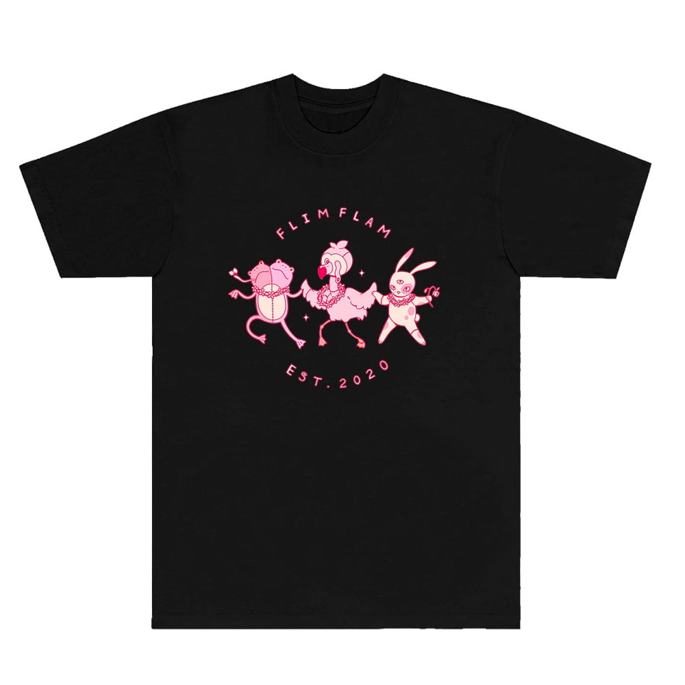Flamingo and Friends Merch T-Shirts Cosplay Unisex Fashion Casual Short ...