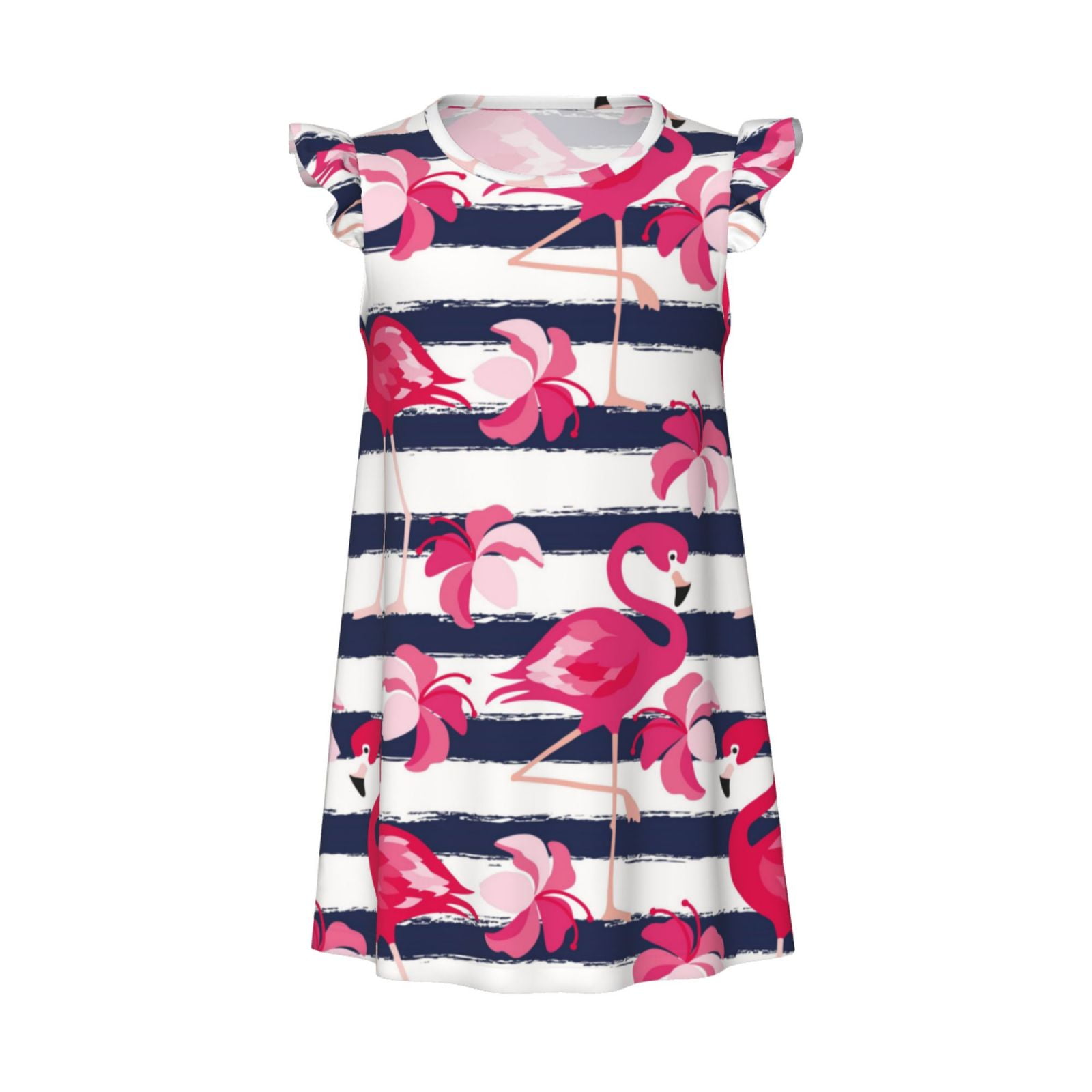 Flamingos Girls Nightgowns, Pajamas for Girls, Soft Flutter Short ...