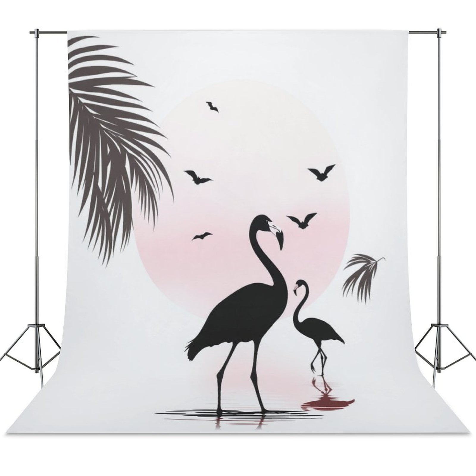 Flamingos Sunset Birds Photography Backdrops Adult Photostudio Props ...
