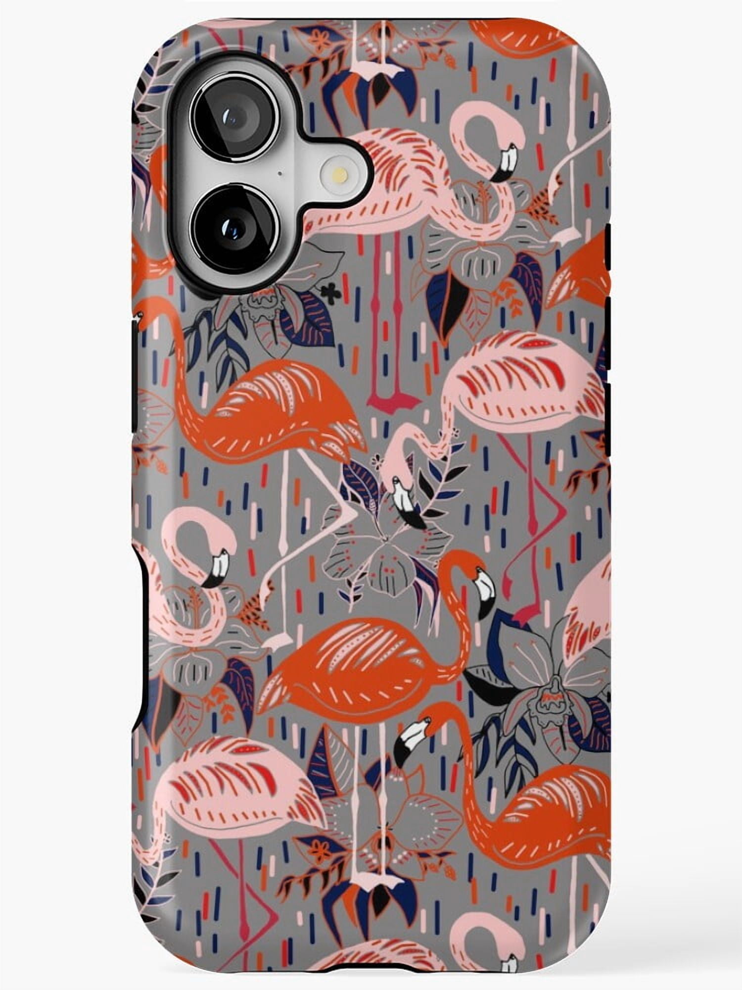 Flamingos Tropical Bird Art Phone Case for iPhone 11 12 13 14 15 16 17 ...
