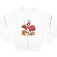 Flamingos Wearing Sweater Thanksgiving Autumn Humor Retro Funny Graphic ...