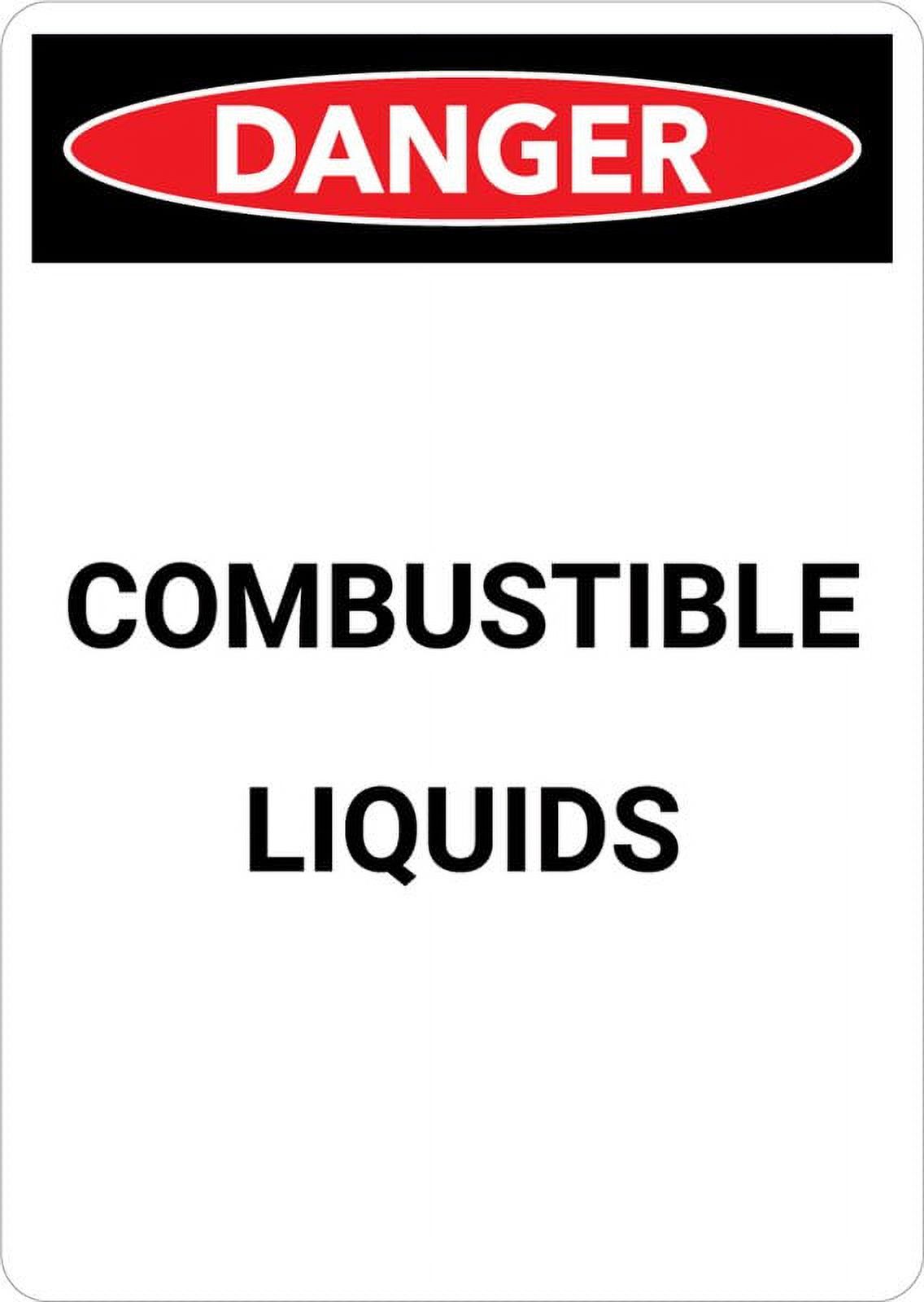 Flammable Explosive Liquids Funny Vintage Tin Signs 8 X 12 Inch Wall ...