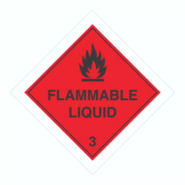 Flammable Liquid Sticker Sign Decal 2/Pack Phone Decal Water Bottle ...