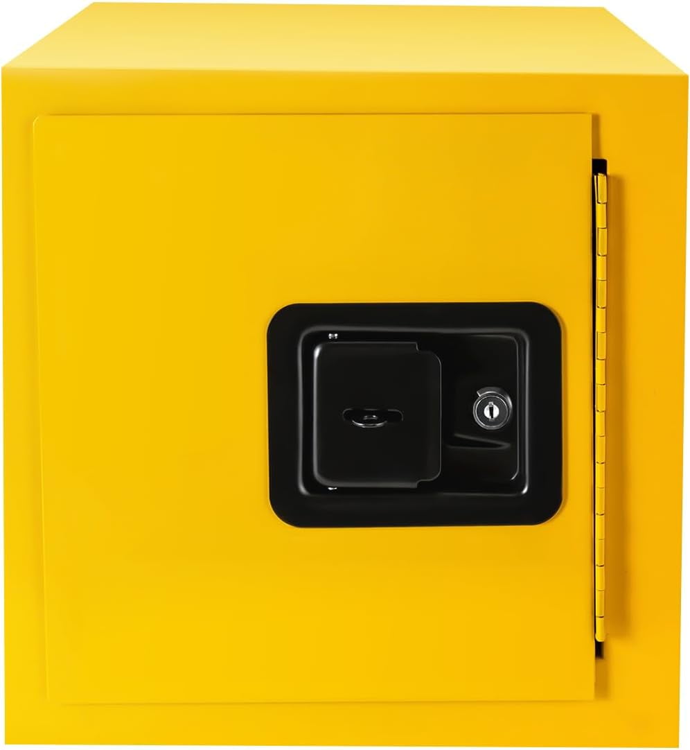 Flammable Safety Cabinet 13×13×13IN 2 Gallon Industrial Safety Cabinet ...