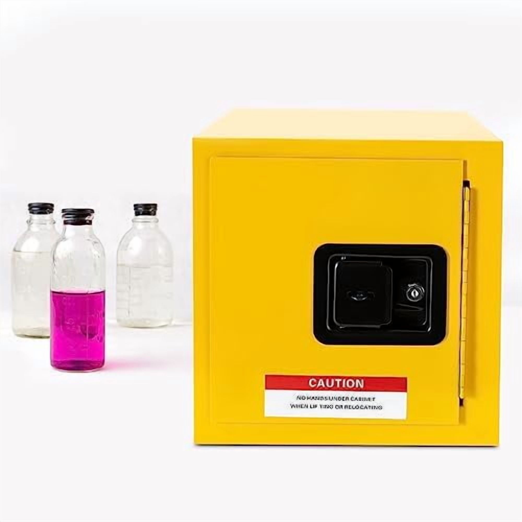 Flammable Safety Cabinet, 13" x 13" x 13" Galvanized Steel Flammable ...