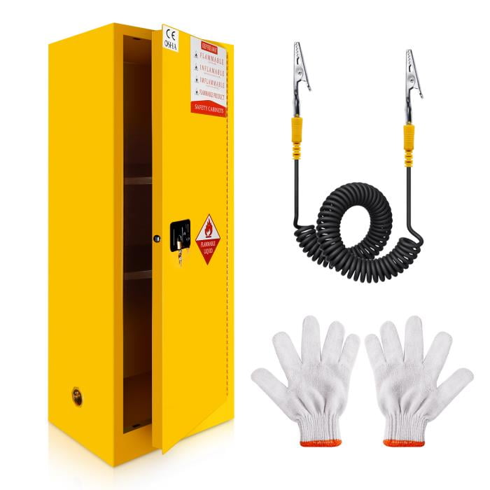 Flammable Storage Cabinet, Galvanized Steel Flammable Safety Cabinet ...