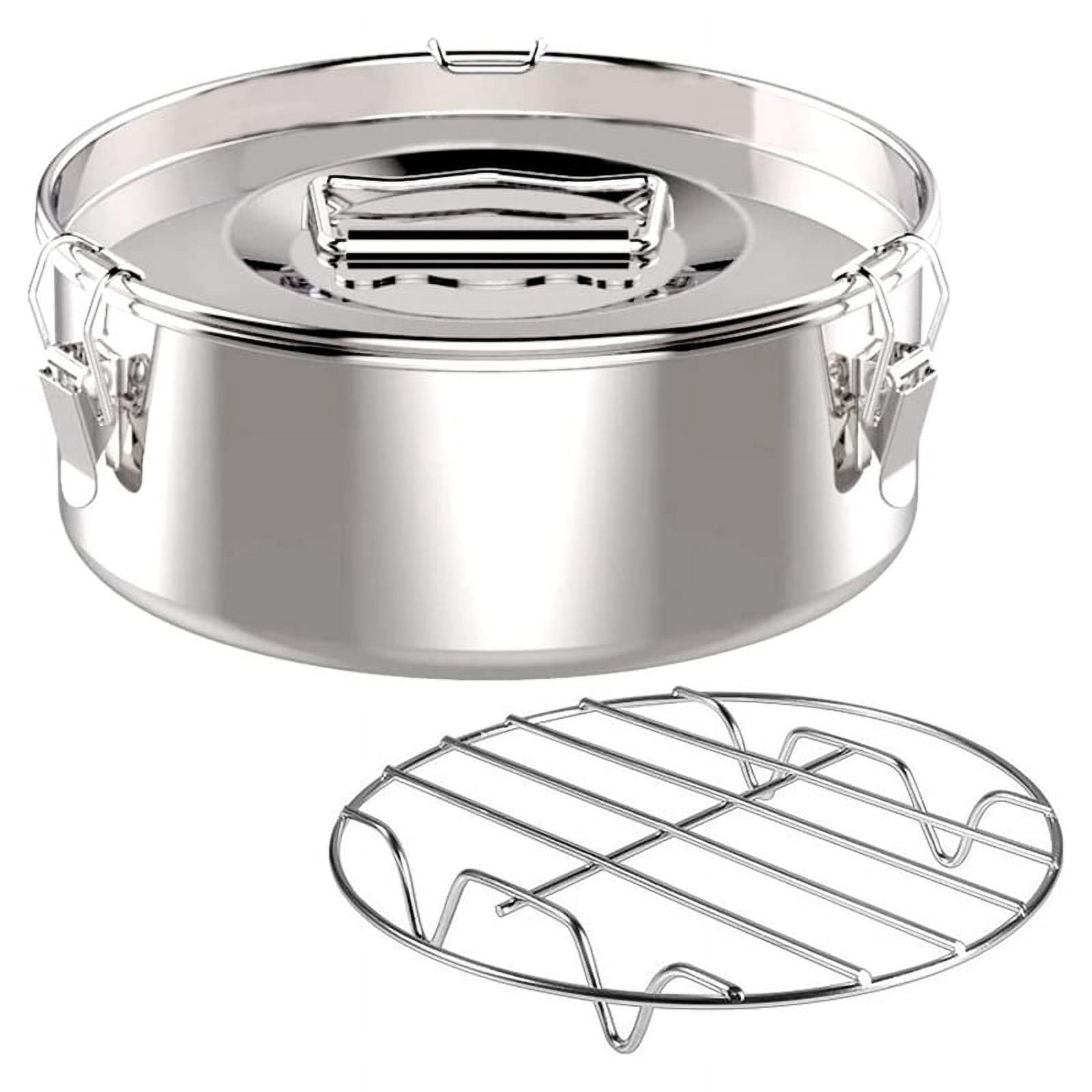 Flan Pan Mold, Stainless Steel Mold with Lid - Maker for 6 Quart Pot ...