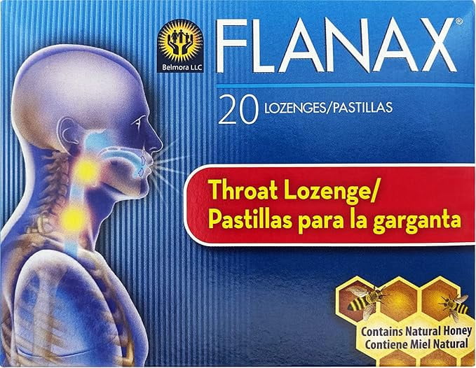 Flanax Cough Relief Lozenges, 20 Count Pain reliever Tablets for Cough ...