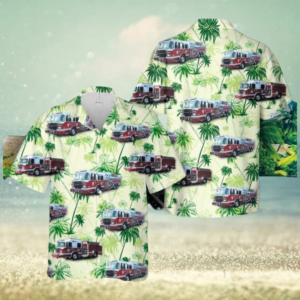 Flanders Fire Department 3D Hawaiian Shirt Summer Holiday Gift For Men ...