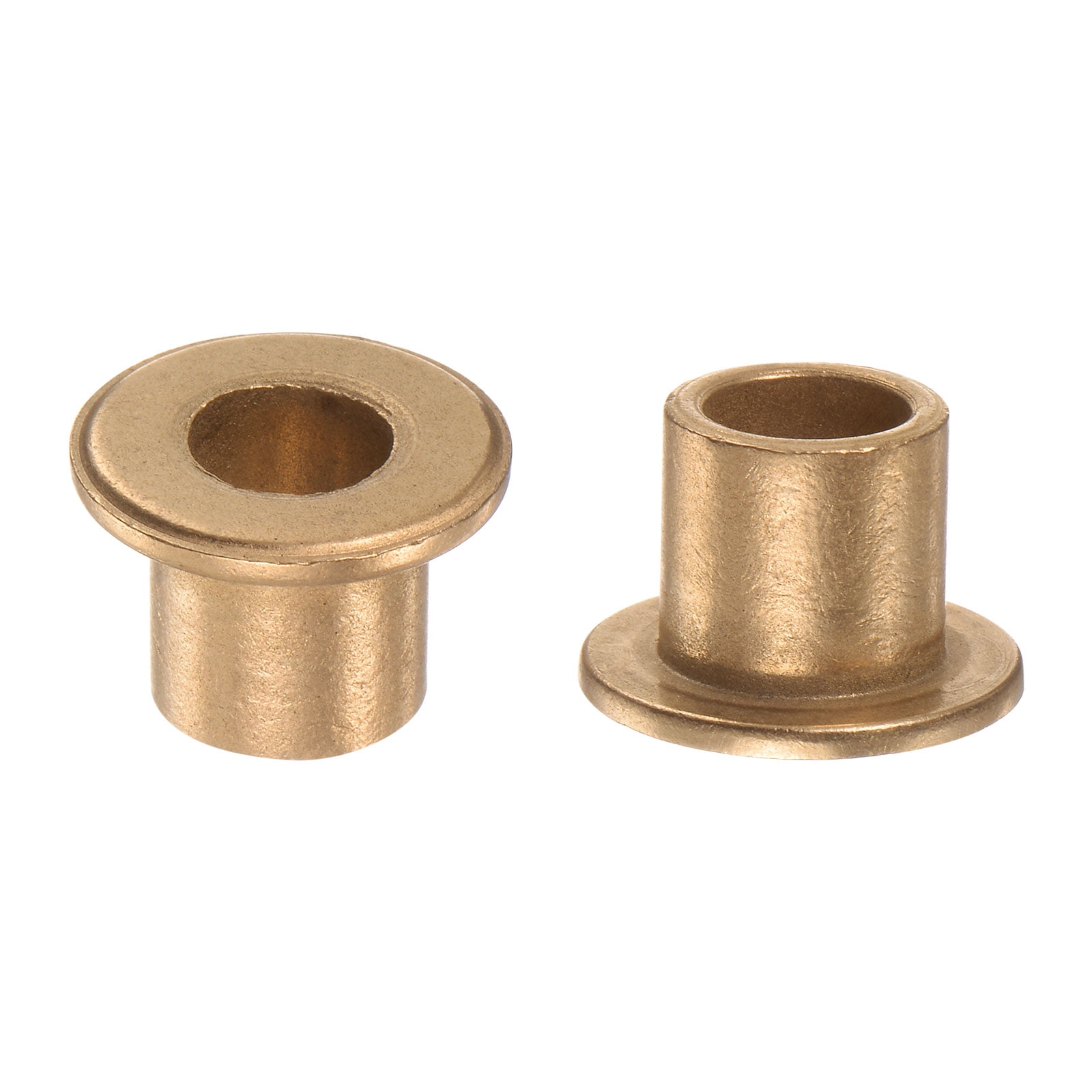 Flange Bearing Sleeve 10mm x 14mm x 15mm Bronze Self Lubricating ...