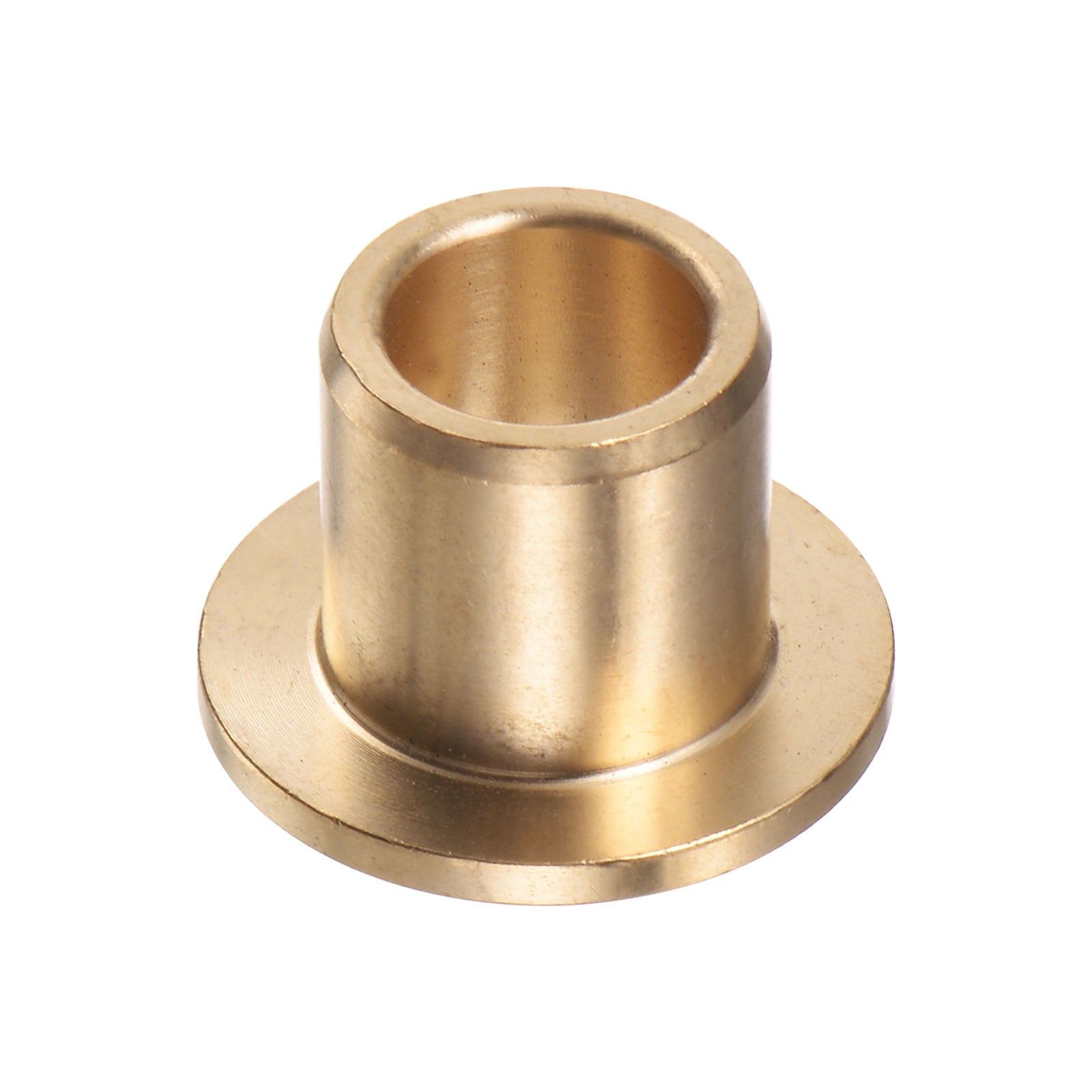Flange Bearing Sleeve 10mm x 14mm x 15mm Bronze Self Lubricating ...