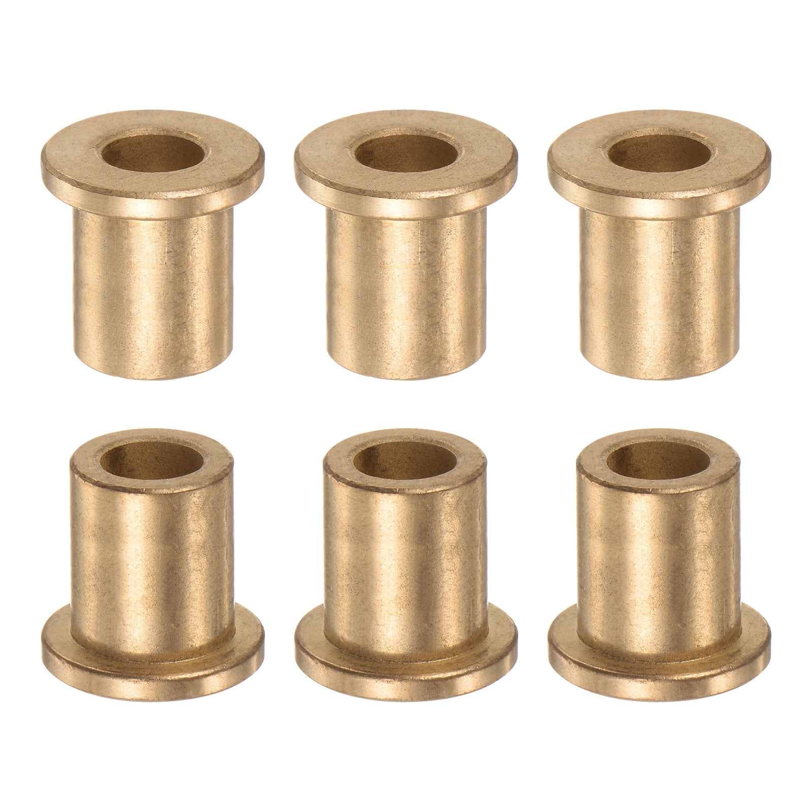 Flange Bearing Sleeve 10mm x 16mm x 20mm Bronze Self Lubricating ...