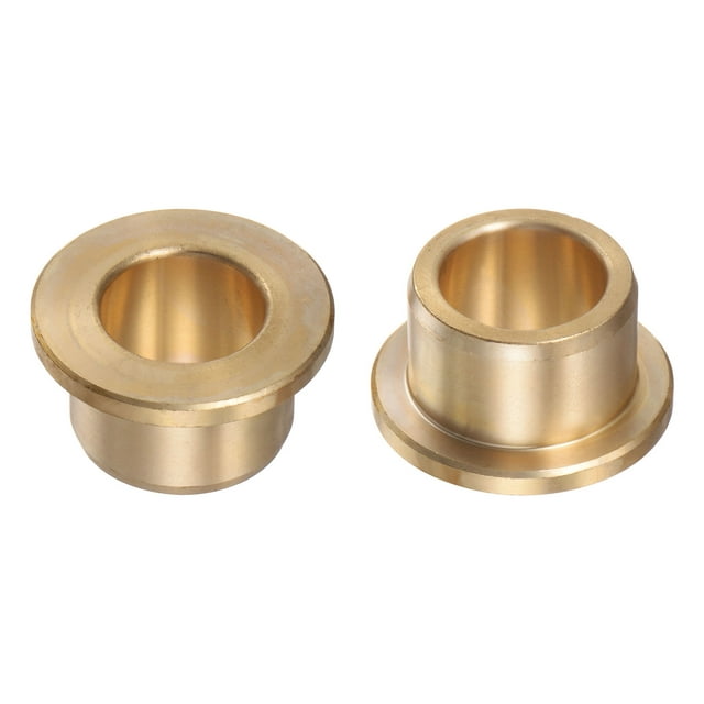 Flange Bearing Sleeve 15mm x 21mm x 15mm Bronze Self Lubricating ...
