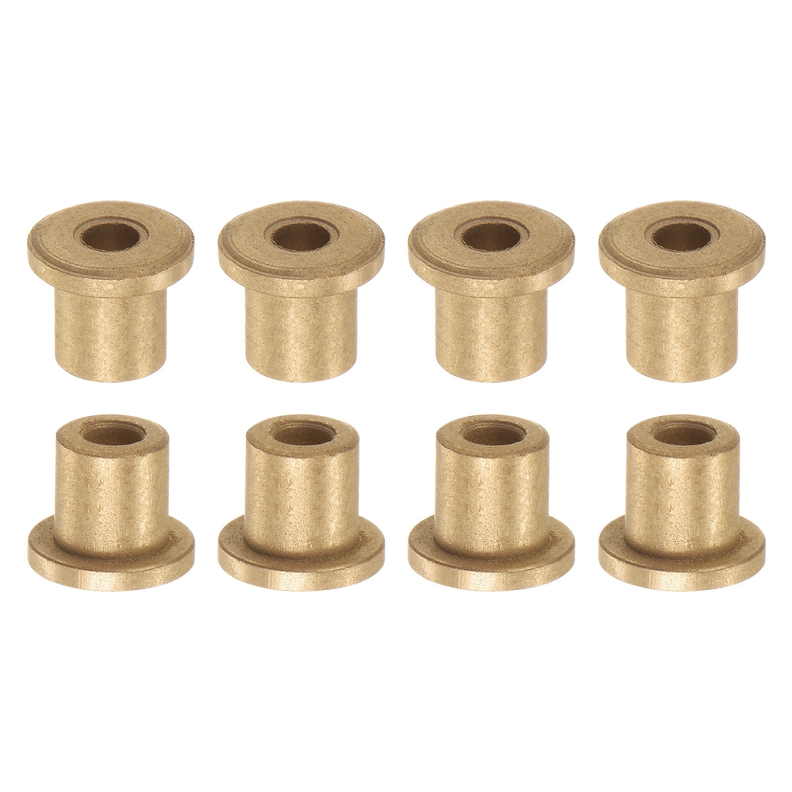 Flange Bearing Sleeve 4mm x 8mm x 10mm Bronze Self Lubricating Bushings ...