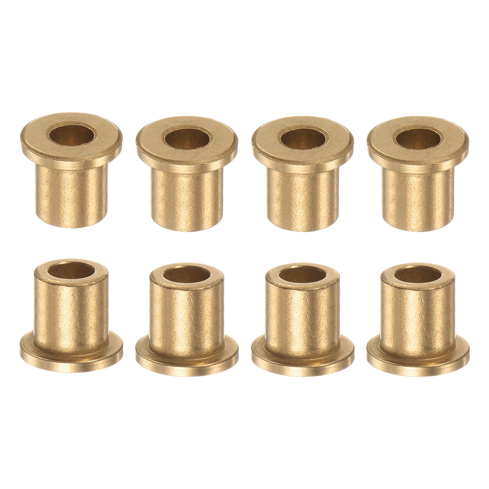 Flange Bearing Sleeve 6mm x 10mm x 12mm Bronze Self Lubricating ...